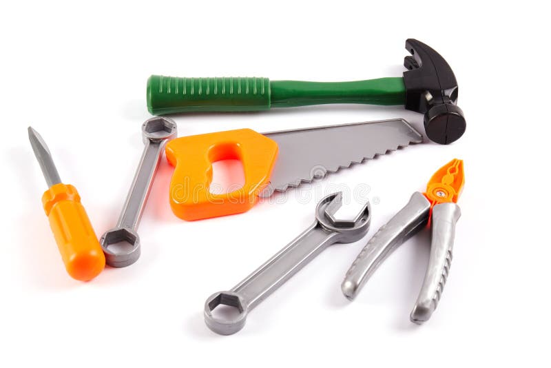 Toy tool isolated on white stock image. Image of roulette - 116571065