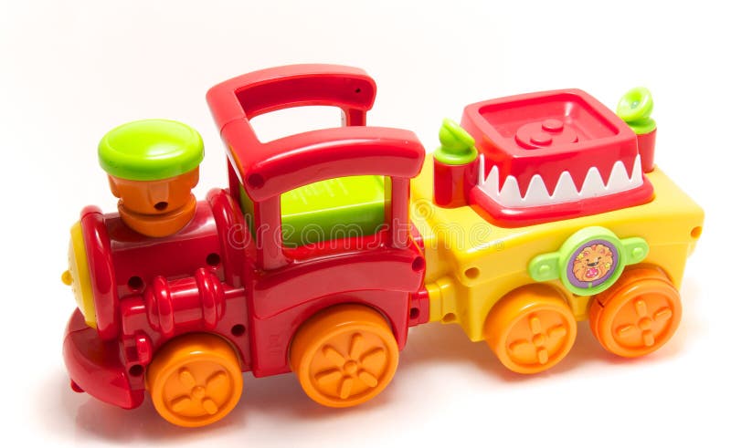 Toy train stock photo. Image of playful, railway, plastic - 19482542