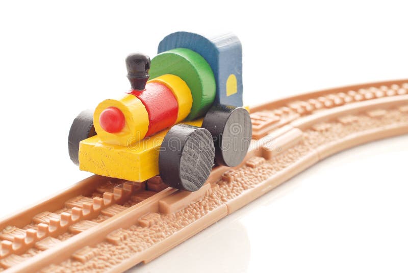 Toy Train stock image. Image of play, choo, kids, painted - 24932415