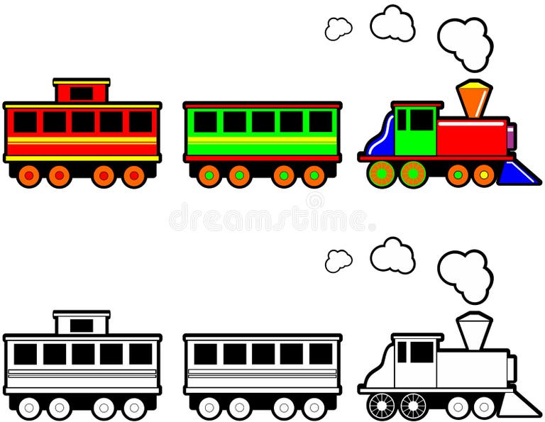 Toy Train stock vector. Illustration of train, stamp - 28812581