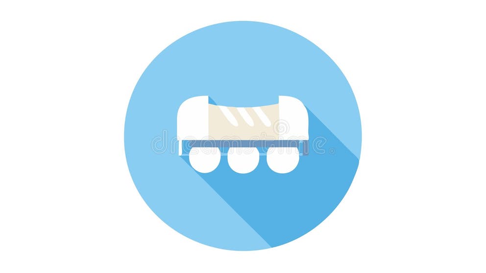 Toy Train Icon in Flat Design Style, Vector Design Generative AI Stock ...