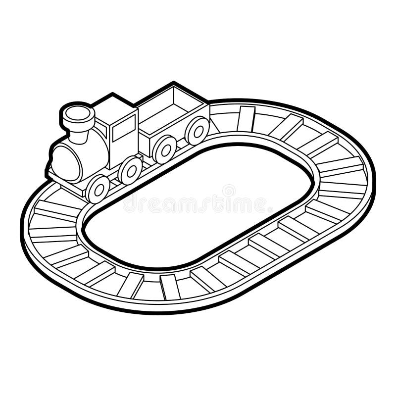 Train Engine Outline Stock Illustrations – 3,204 Train Engine Outline ...