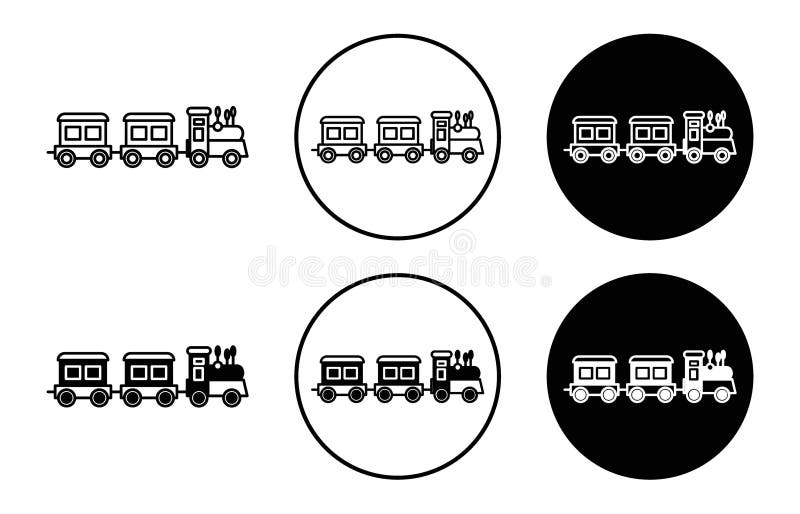Toy train icon stock vector. Illustration of symbol - 325375648