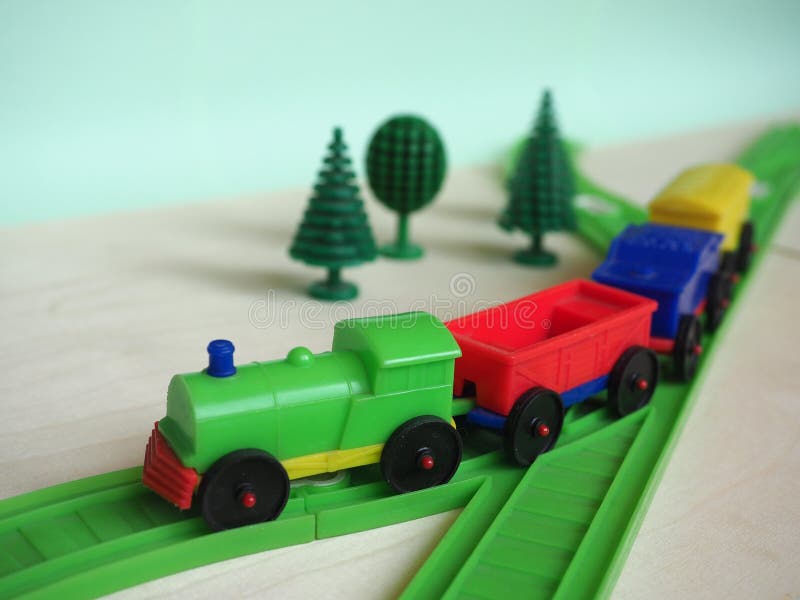 Toy train and railway stock photo. Image of transport - 184005024
