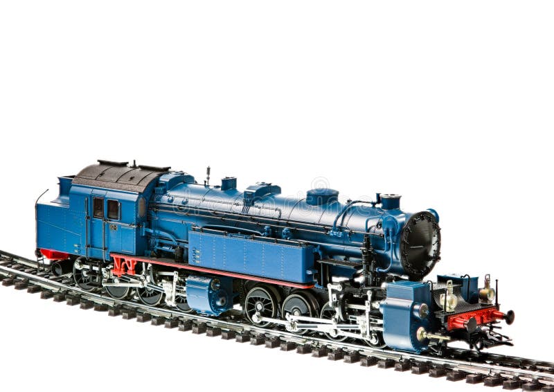 Toy Train with a Steam Engine Locomotive Stock Image - Image of railway ...
