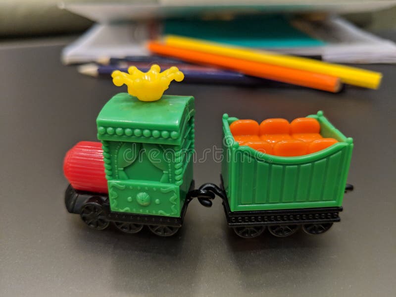 Toy Train, Study Table, Colours, Book, Education, Kids Stock Image ...