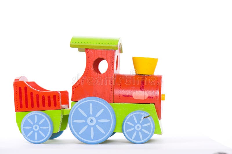 Toy Wooden Train Engine stock image. Image of carry, colorful - 15882233