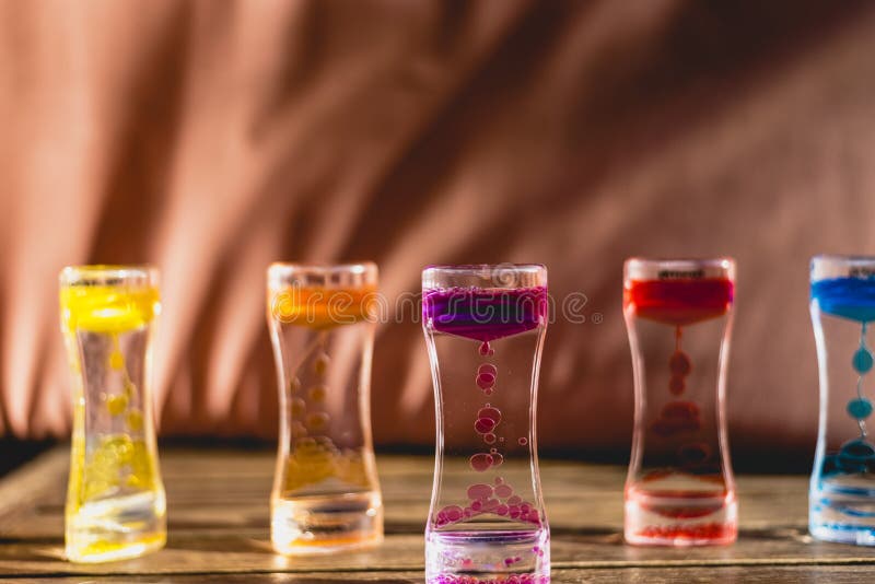 Toy with Water and Drops of Oil Colors Stock Image - Image of clay ...