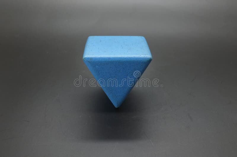 Toy Wooden Blue Triangle Blocks Stock Image - Image of building, blank ...