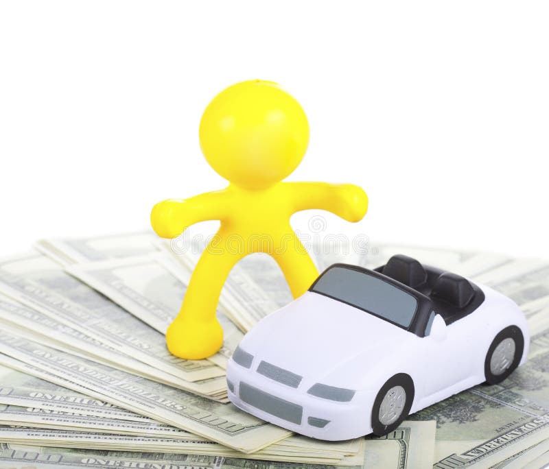 Toy yellow little man stock image. Image of costs, insurance - 40884137