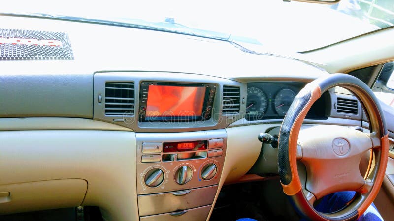 Toyota X Corolla Dashboard editorial stock image. Image of japan ...