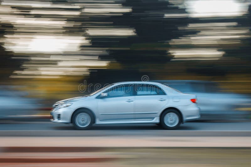 Toyota Corolla high speed stock photo. Image of road - 349161698