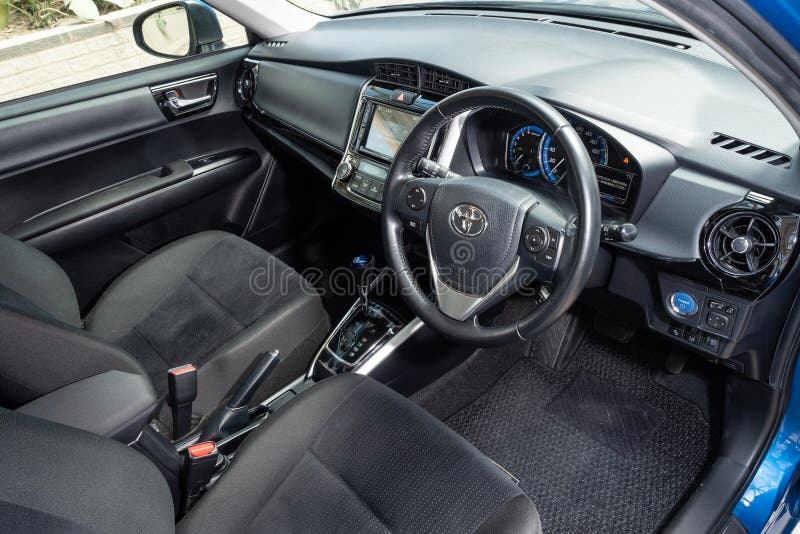 Toyota Corolla 2022 Interior Editorial Stock Image - Image of machine ...