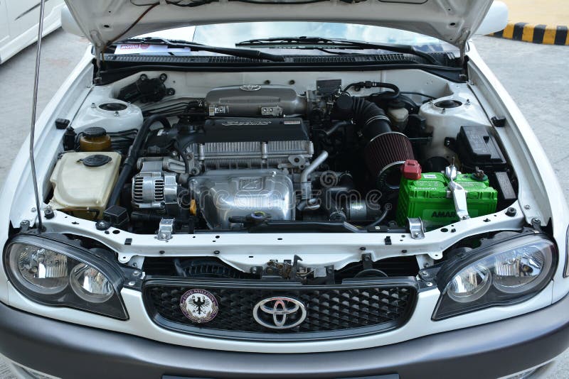 Toyota Corolla Motor Engine at Toyota Carfest on May 26, 2019 in Pasay ...