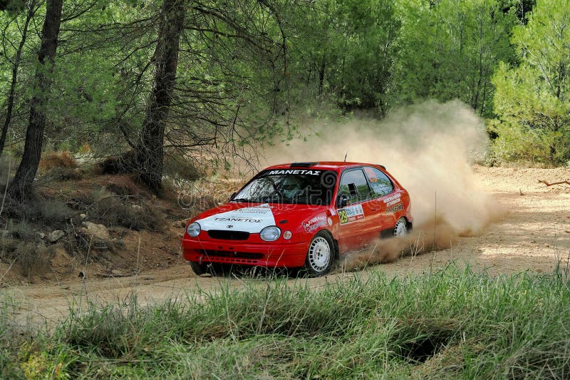 TOYOTA COROLLA - Rallying in Greece Editorial Photography - Image of ...