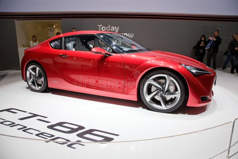 Toyota FT-86 Concept Car editorial stock photo. Image of battery - 13348958