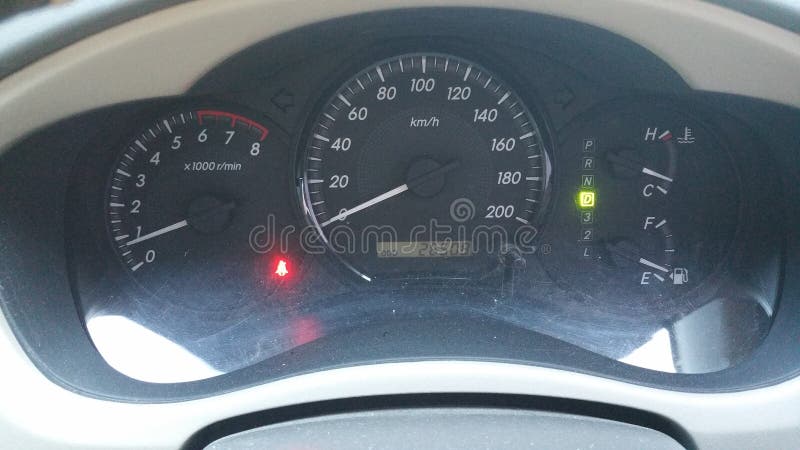 Toyota Innova Speedometer Dashboard Stock Photo - Image of innova ...