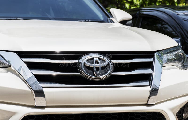 Toyota Logo on White SUV Car Editorial Stock Image - Image of body ...