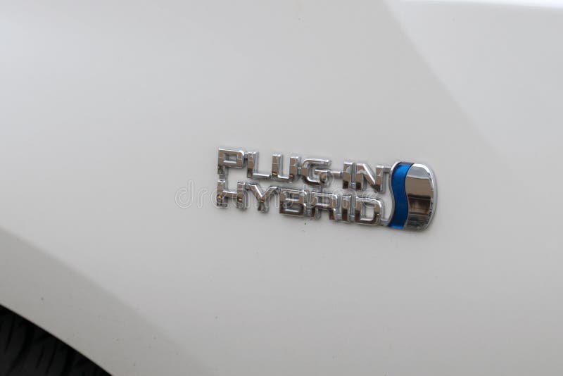 Toyota Prius PHV Logo Plugin Hybrid at Amsterdam the Netherlands 13-4 ...