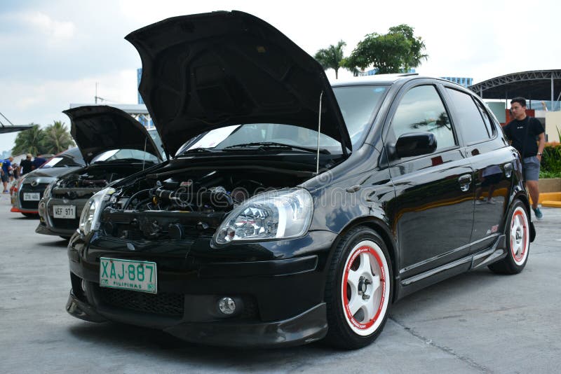 Toyota Vitz at Toyota Carfest on May 26, 2019 in Pasay, Philippines ...