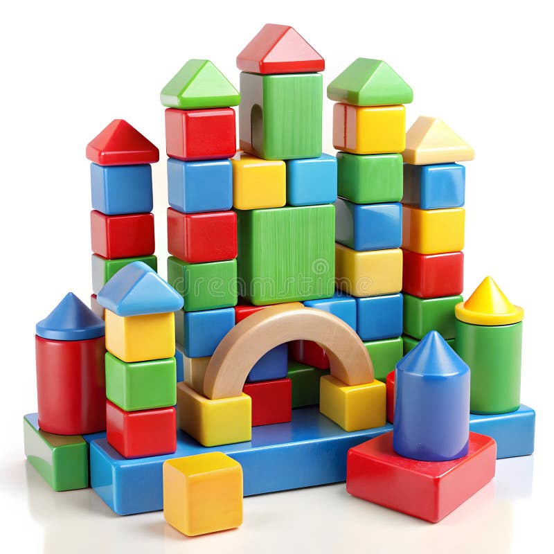 Toy Blocks are Versatile Building Toys that Come in Various Shapes ...