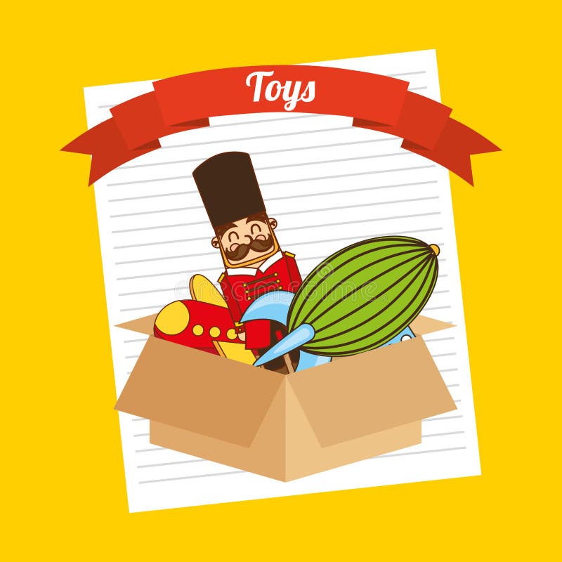 Toys box stock vector. Illustration of concept, play - 59941678
