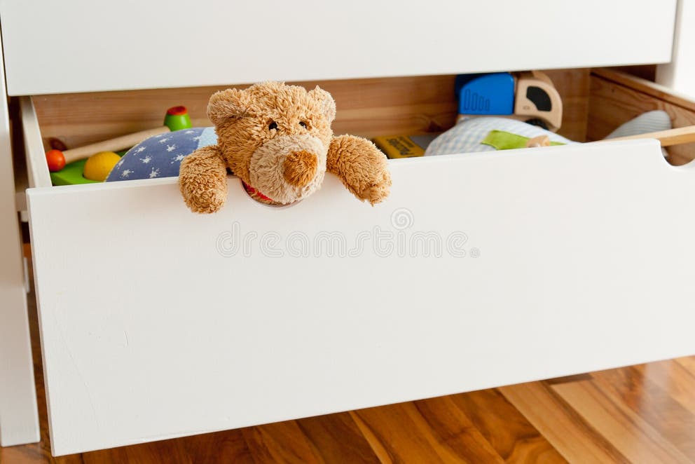 Toys in a drawer stock photo. Image of frog, nursery - 20367230