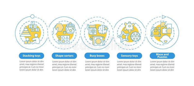 Toys for Early Child Development Vector Infographic Template Stock ...