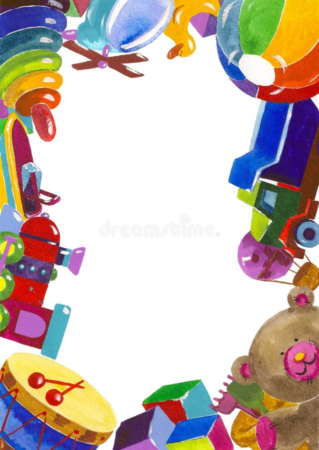 Train Border Toy Frame stock photo. Illustration of colors - 29973390