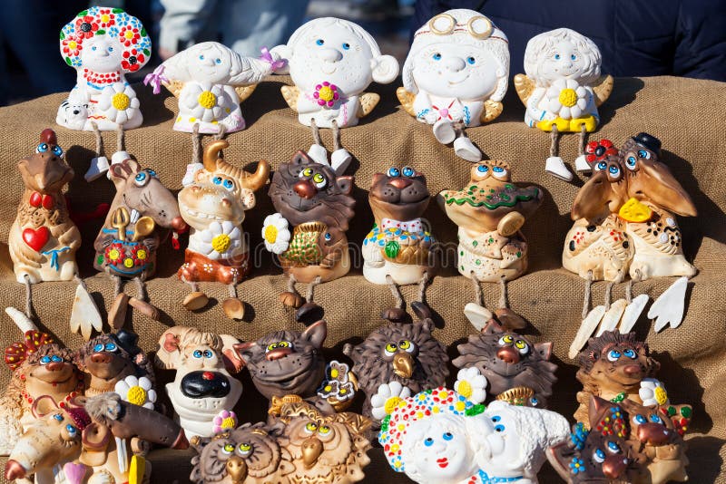 Toys from Handmade Ceramics Stock Image - Image of ceramic, souvenir ...