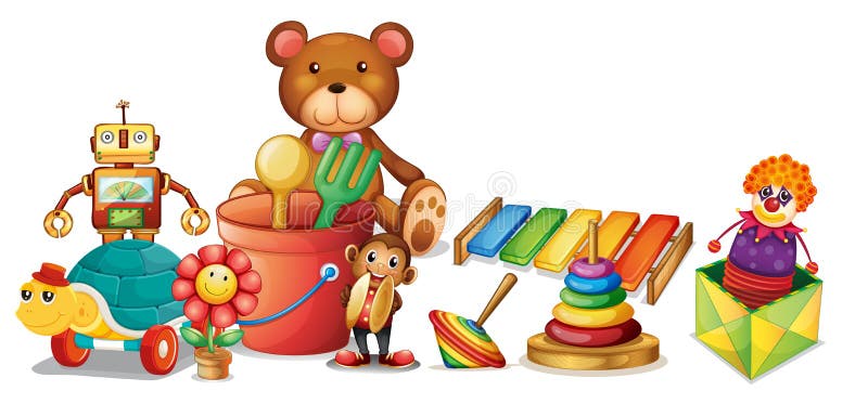 Toys stock vector. Illustration of isolated, background - 50446329