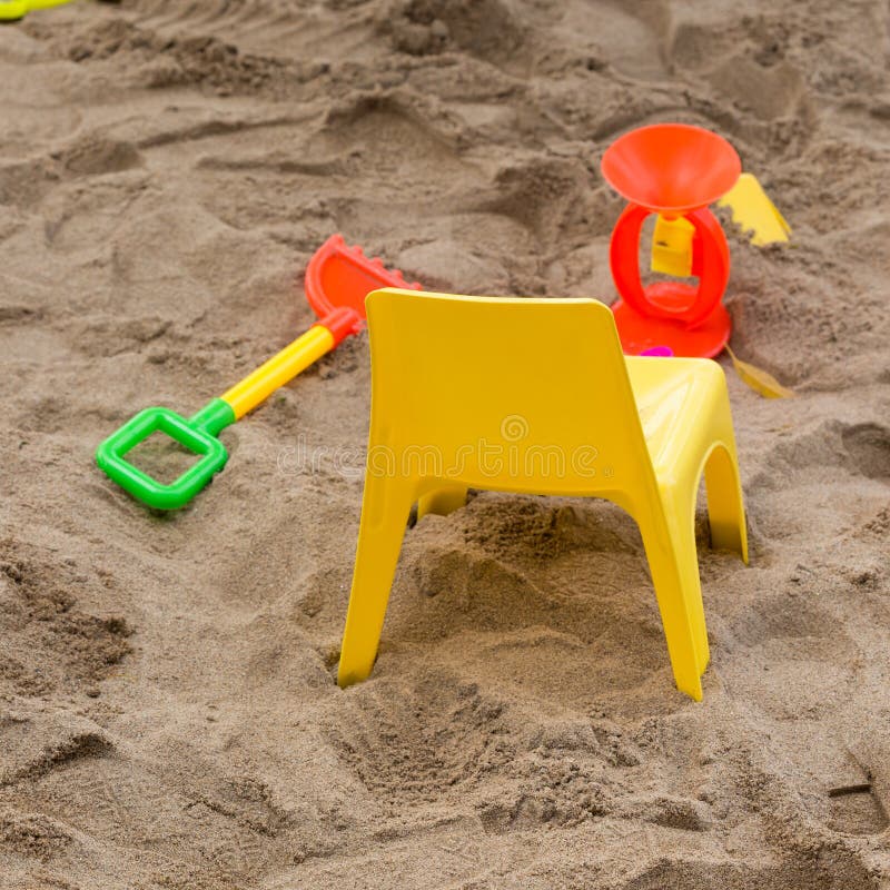 Toys of Kid for Playing Sand Enjoy Stock Image - Image of children ...