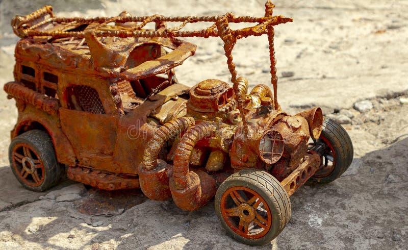 The Toys Machine from Scrap Stock Image - Image of little, retro: 160374065