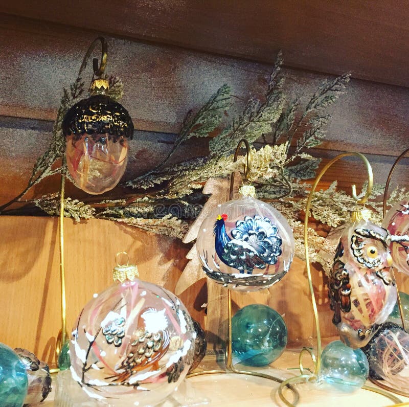 Russian Traditional Toys for New Year Tree Stock Photo - Image of ...