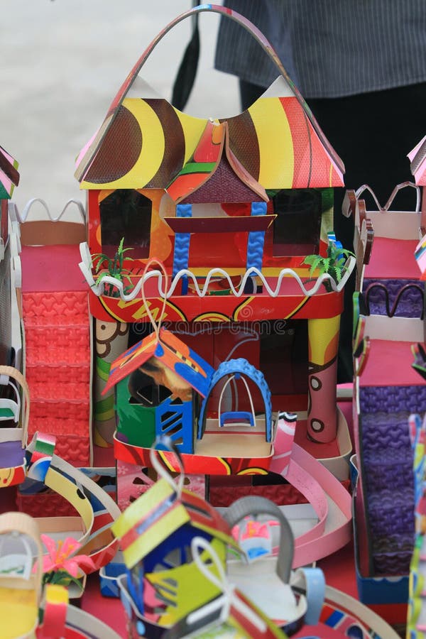 Toys from Recycled Material Editorial Photography - Image of recycled ...