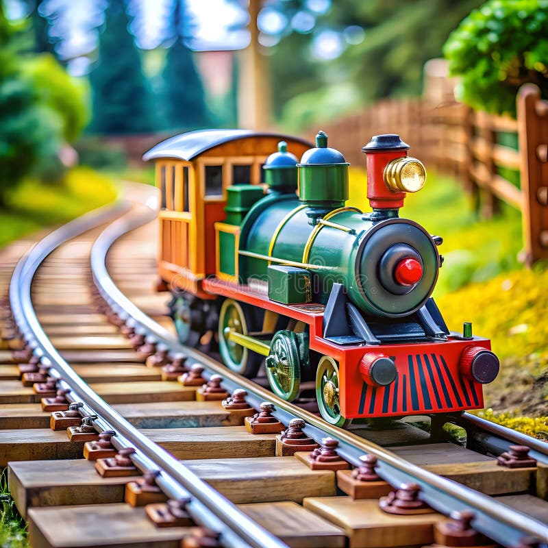 Toys train on track stock illustration. Illustration of vintage - 340076825