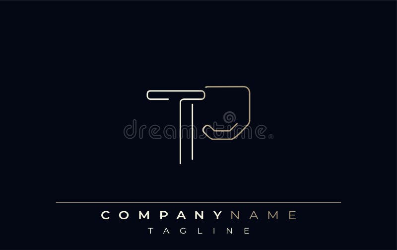 TP Abstract Line Style Logo Stock Vector - Illustration of aesthetic ...
