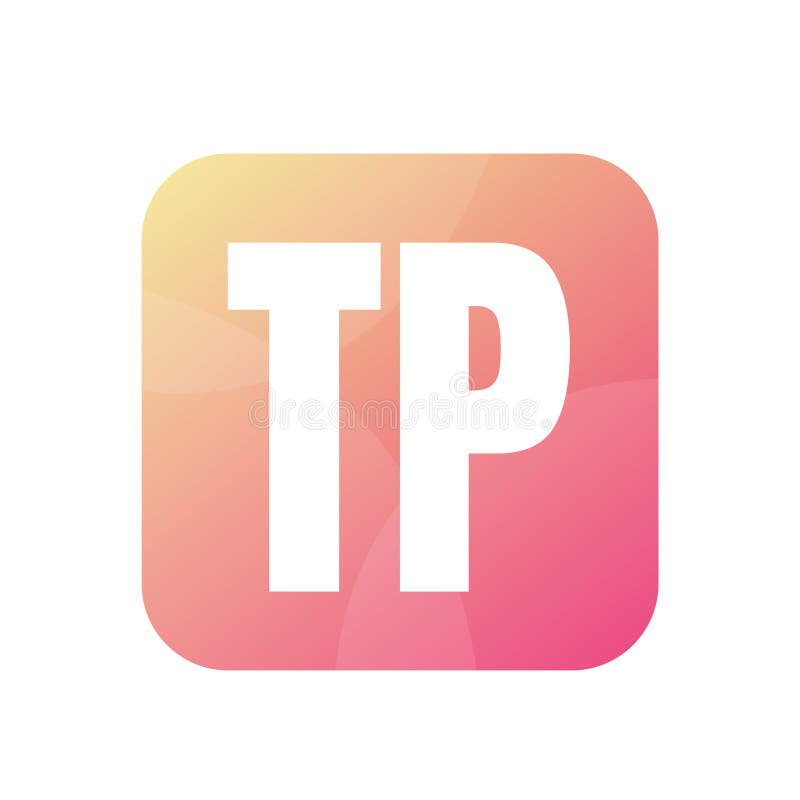 TP Letter Logo Design with Simple Style Stock Vector - Illustration of ...
