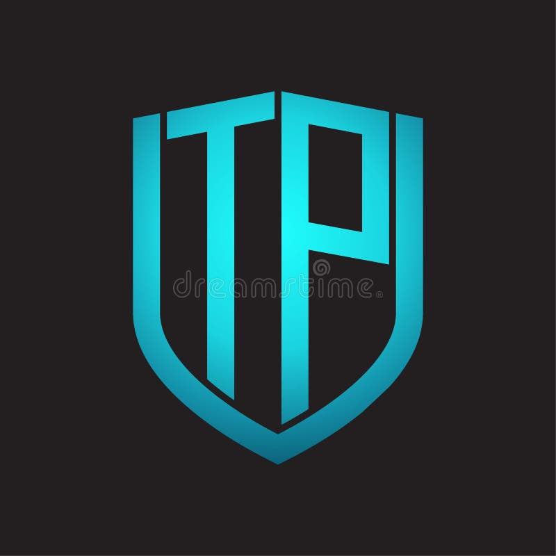 TP T P Letter Logo Design In Black Colors. Stock Vector - Illustration ...