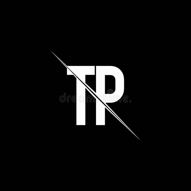TP Logo Monogram with Slash Style Design Template Stock Vector ...