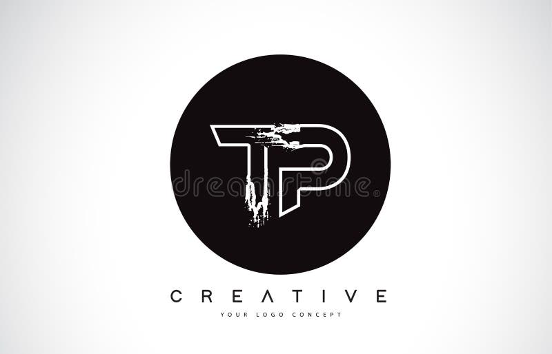 TP Modern Leter Logo Design with Black and White Monogram. Creative ...