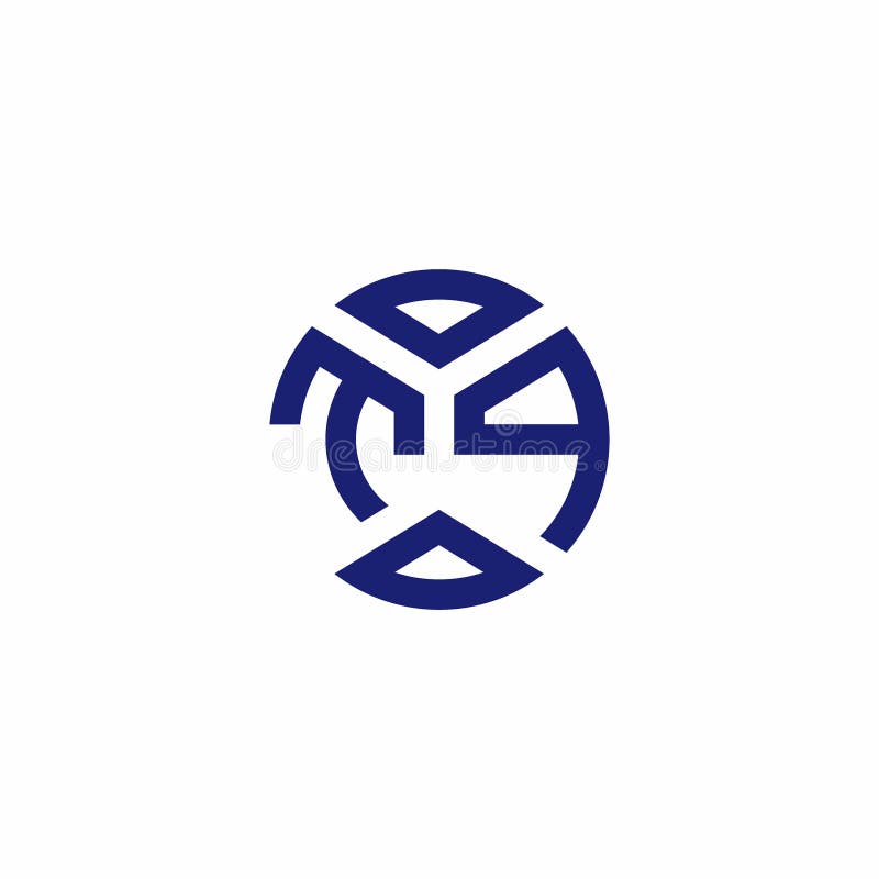 TP Monogram Logo with Abstract Shapes in Modern Style Stock Vector ...