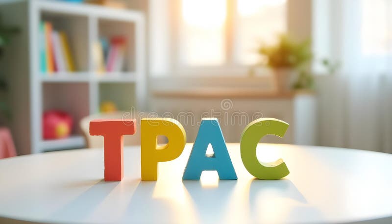 TPAC Acronym in Portuguese with Wooden Letters Representing Central ...