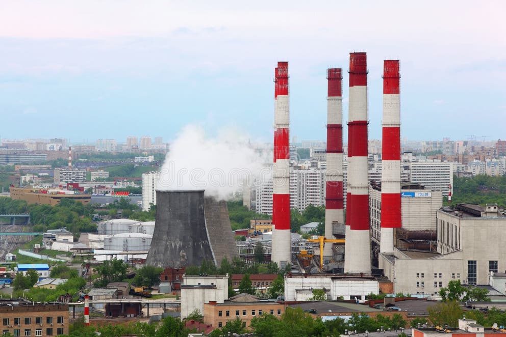 TPP-20 of OAO Mosenergo editorial image. Image of pipe - 23237860