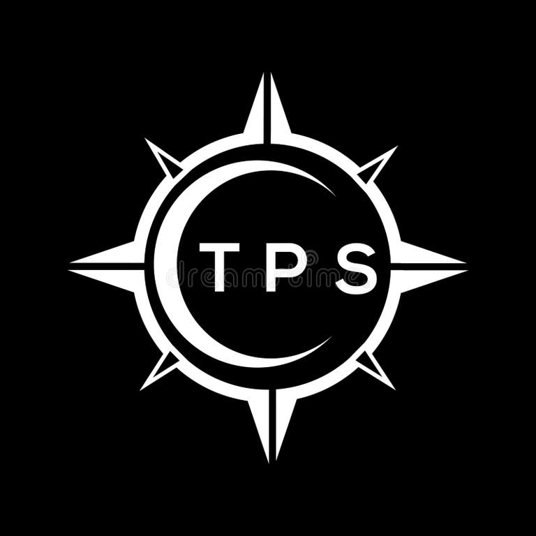 TPS Abstract Technology Logo Design on Black Background. TPS Creative ...