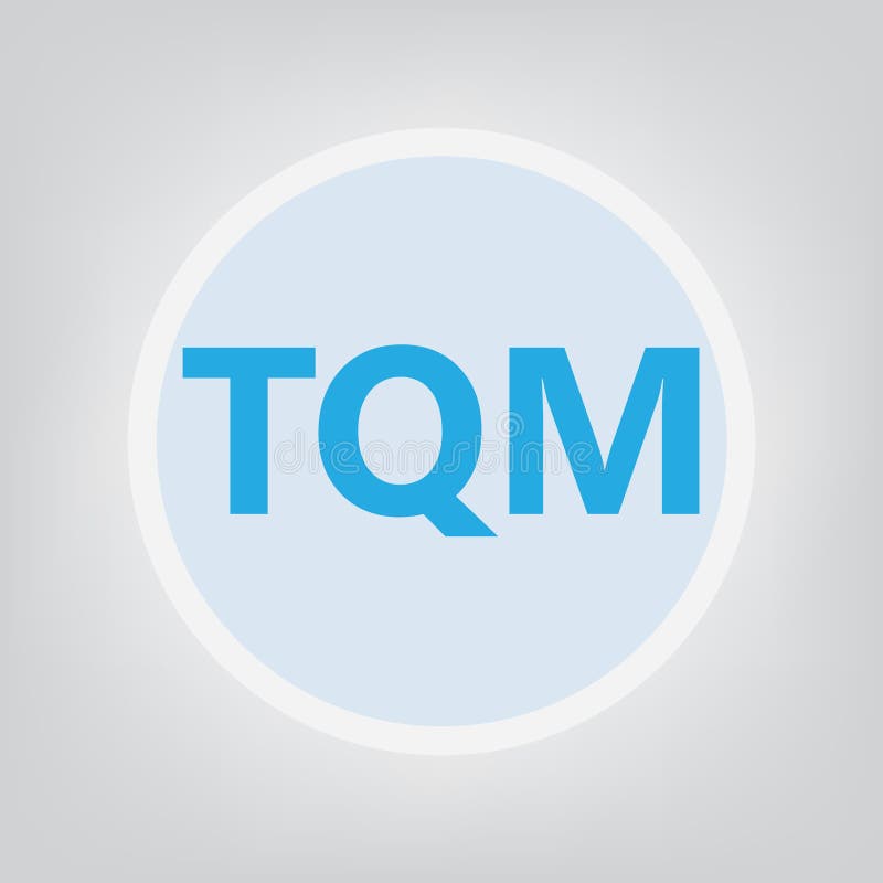 TQM Total Quality Management Diagram Chat And Icon Topic Vector Design ...