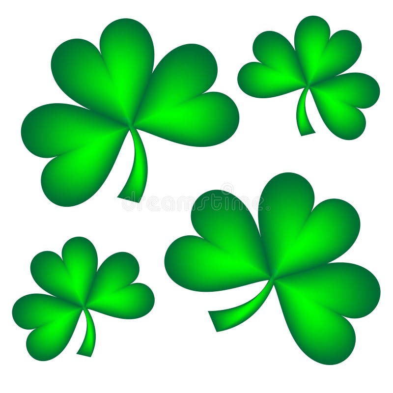 Tréboles ilustración del vector. Ilustración de afortunado - 68400520