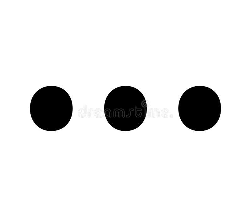 Ícone De Três Pontos Elemento Do ícone Minimalistic Para Apps Móveis Do ...
