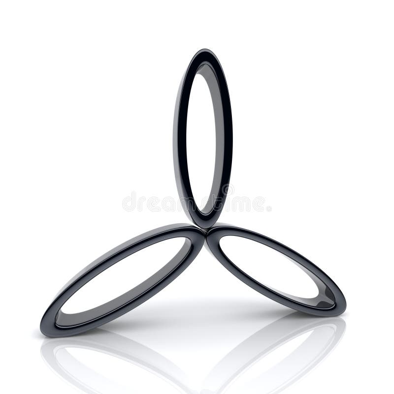Símbolo de la tríada stock de ilustración. Ilustración de tres - 14293424
