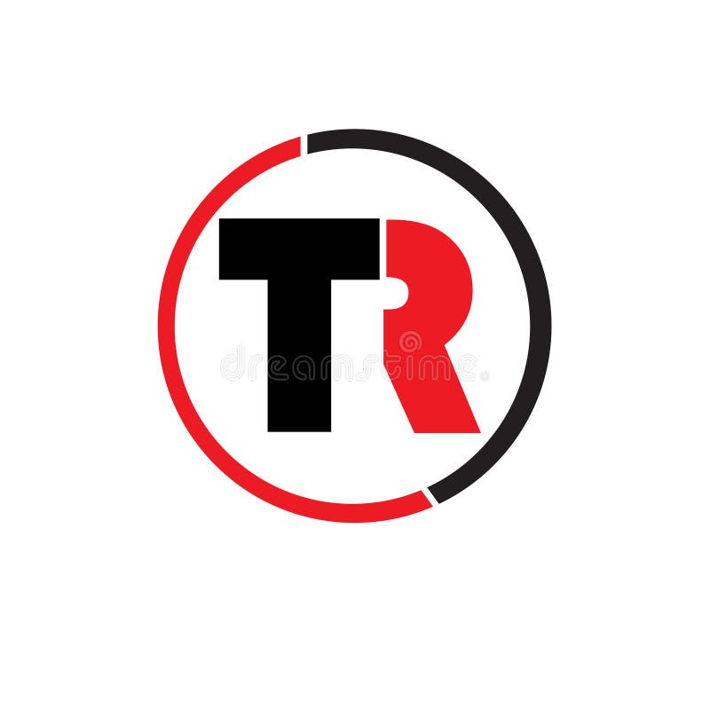 TR Letter Initial Icon Logo Design Inspiration Vector Template Stock ...